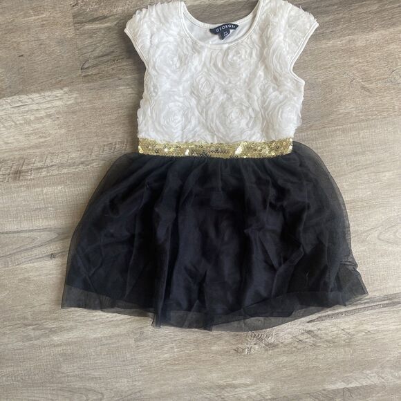 George | Dresses | George Girls 66x Dress Black And White | Poshmark